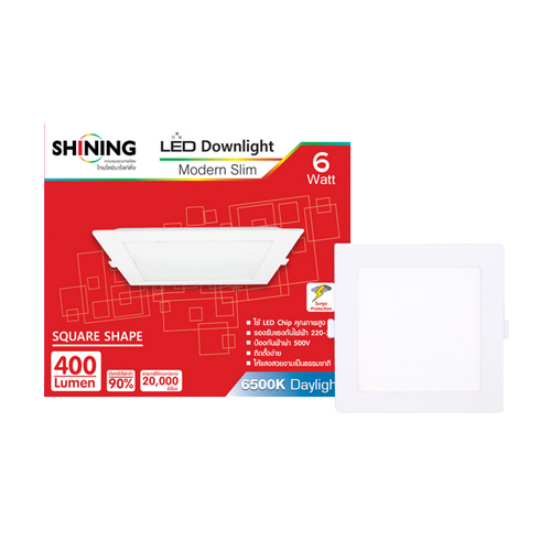 Hardwarehouse : Truly Professional Online - ดาวน์ไลท์ LED Slim SQ 6W DL ...