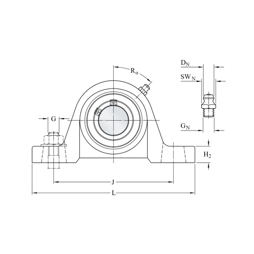 Hardwarehouse : Truly Professional Online - ลูกปืน Y/UCP 204 20mm SKF